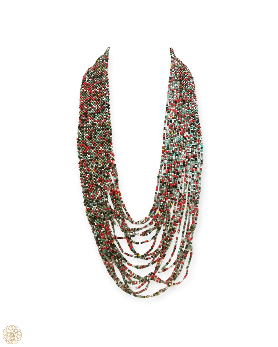 Waterfall beaded necklace packed with color - Sundara Joon