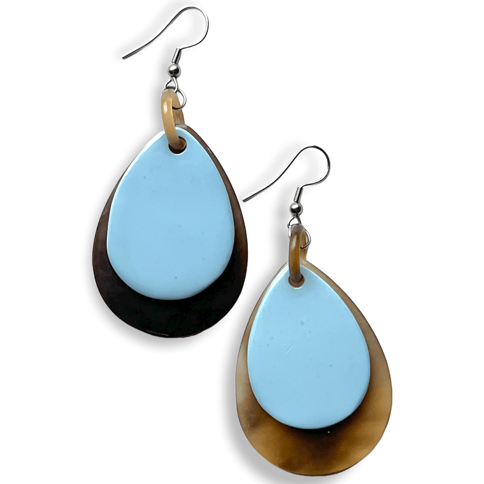 Double tear shaped drop earring that give a pop - Sundara Joon