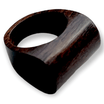 Natural wooden statement ring in a simple design - Sundara Joon